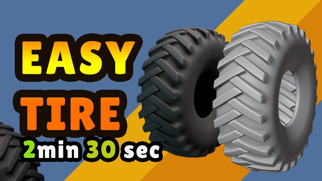 How to Create a 3D Tire in Minutes - YouTube