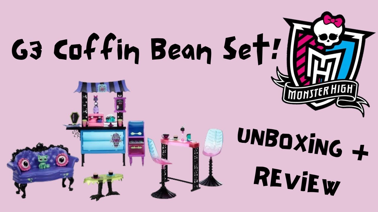 MH G3 Coffin Bean Set!! Unboxing + Review!!!! Monster High NEW ! - YouTube