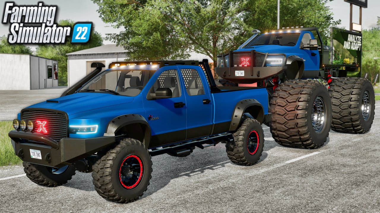 New Mods Tlx 3500 Crew Cab Monster Truck And Cotton Trailers 2 Mods