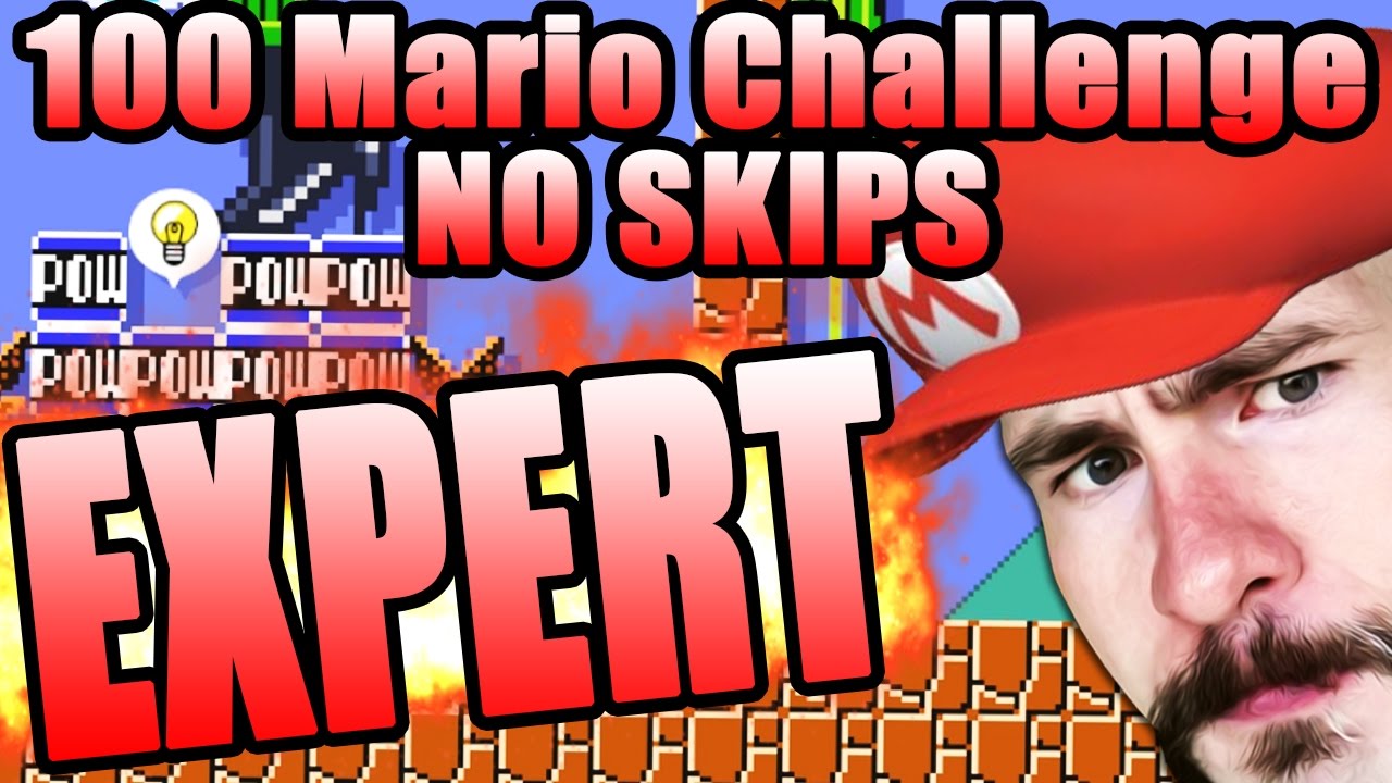 STRESS LEVEL MAXIMUM ~ Super Mario Maker [100 MARIO EXPERT NO SKIP ...