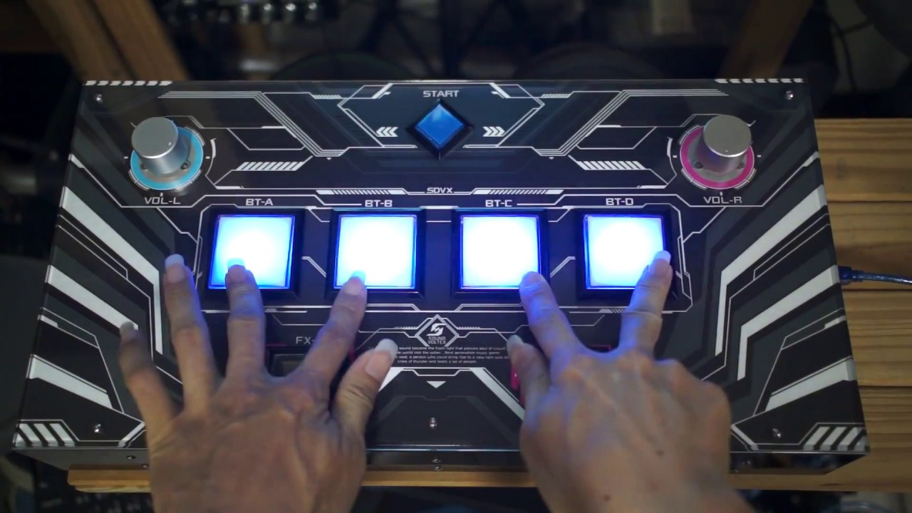 SOUND VOLTEX controller Light test 2 - YouTube