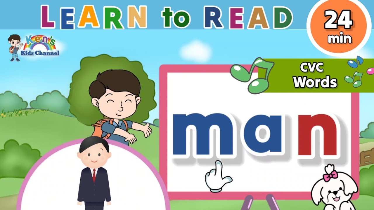 CVC Words for Kids | Successive Blending Approach | Easy and Fun ...