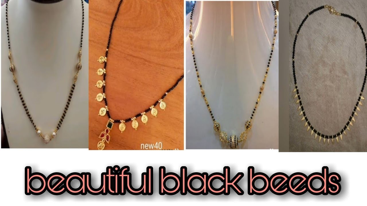 beautiful short black beed collection😍trendy black beeds👌 - YouTube