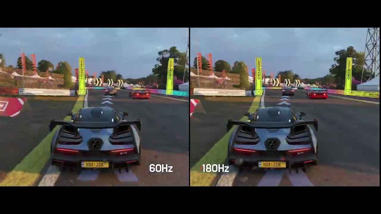 180Hz vs 60Hz 알파스캔 AOC CU34G2XP 모니터 - YouTube