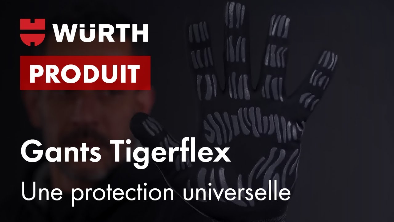 Gants de protection Tigerflex® - Würth - YouTube