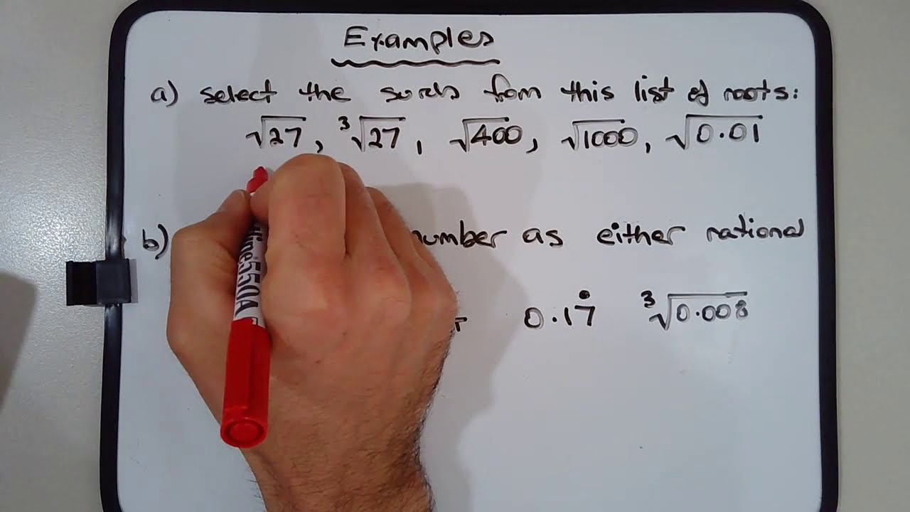 How to identify a surd (irrational number) from a set of numbers ...
