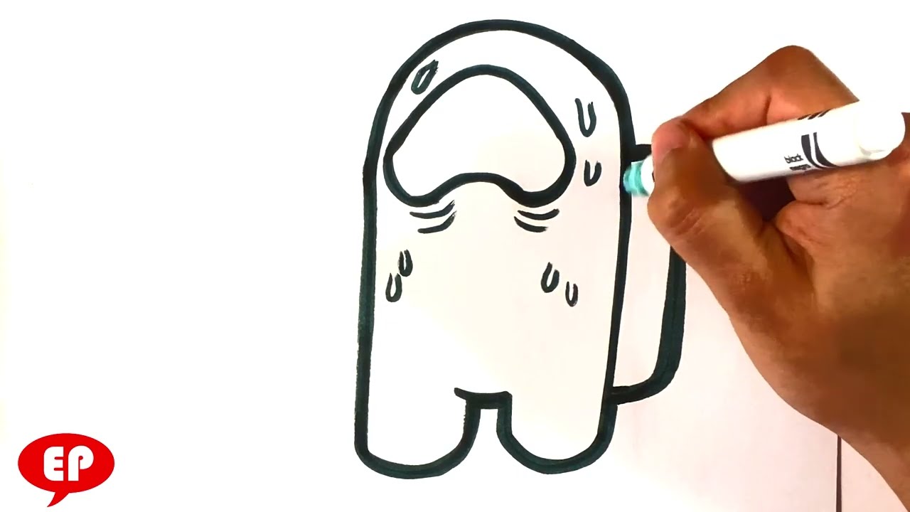 EASY How to Draw Among Us Nervous Crewmate - YouTube
