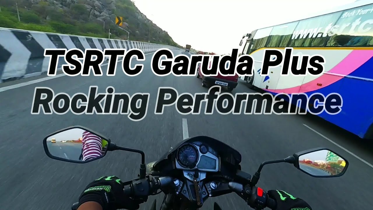 Chasing TSRTC Garuda plus Volvo.|| 110 KMPH. - YouTube