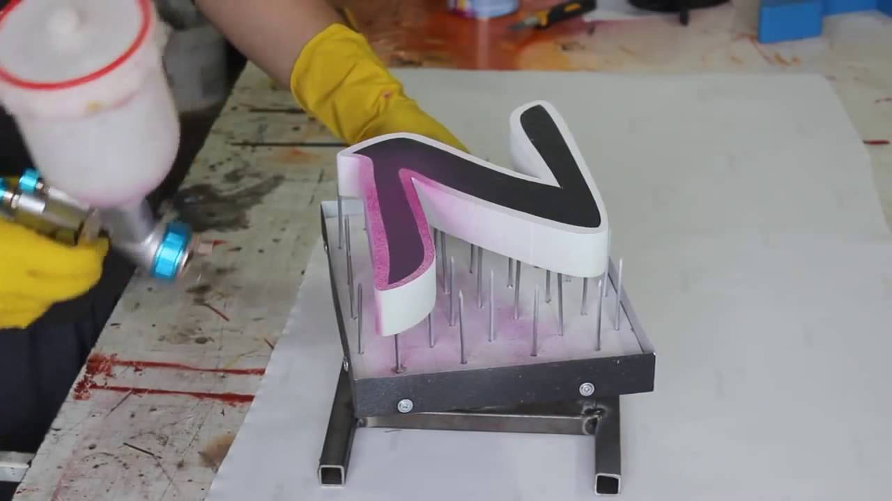 Corte de Letras Caixa material Xps - YouTube