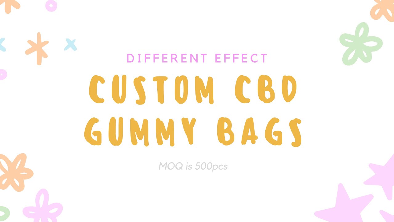Custom Different Effect Edible Gummy Bags - YouTube