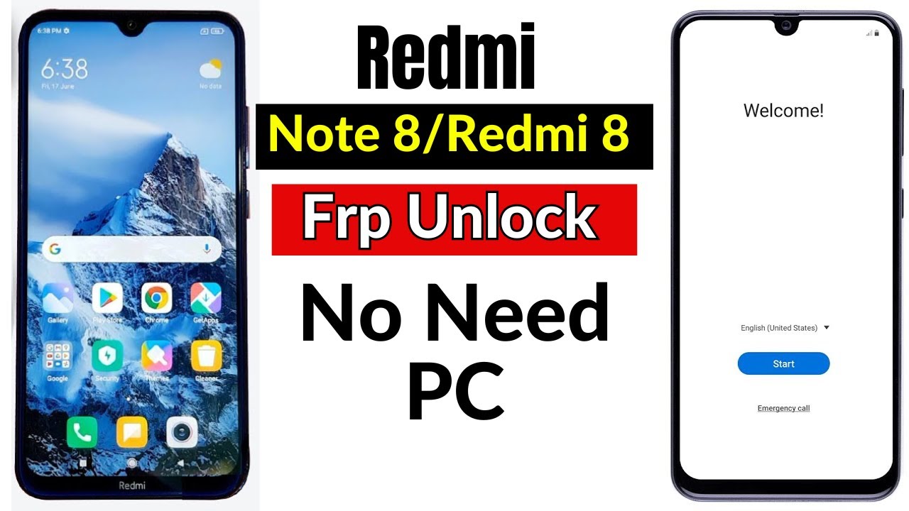 How To Mi Redmi 8 + Redmi Note 8 Frp Bypass Without Pc |Redmi Note 8 ...