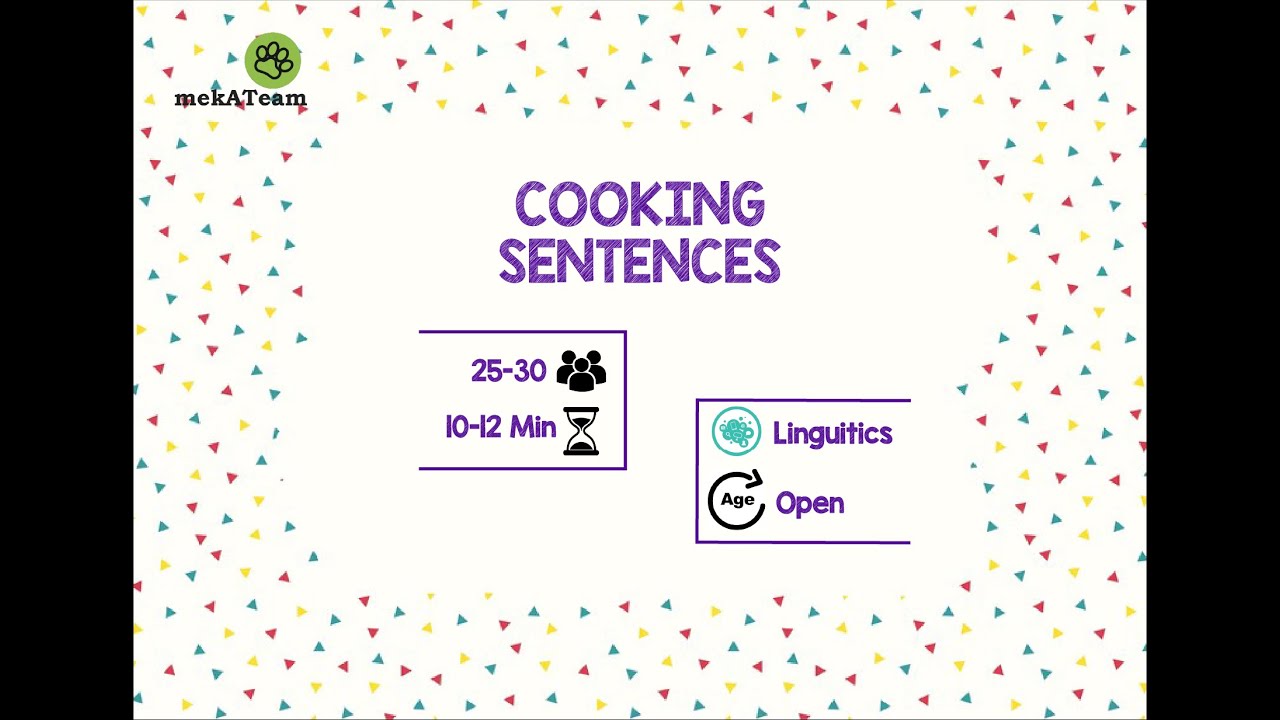 Cooking sentence - YouTube