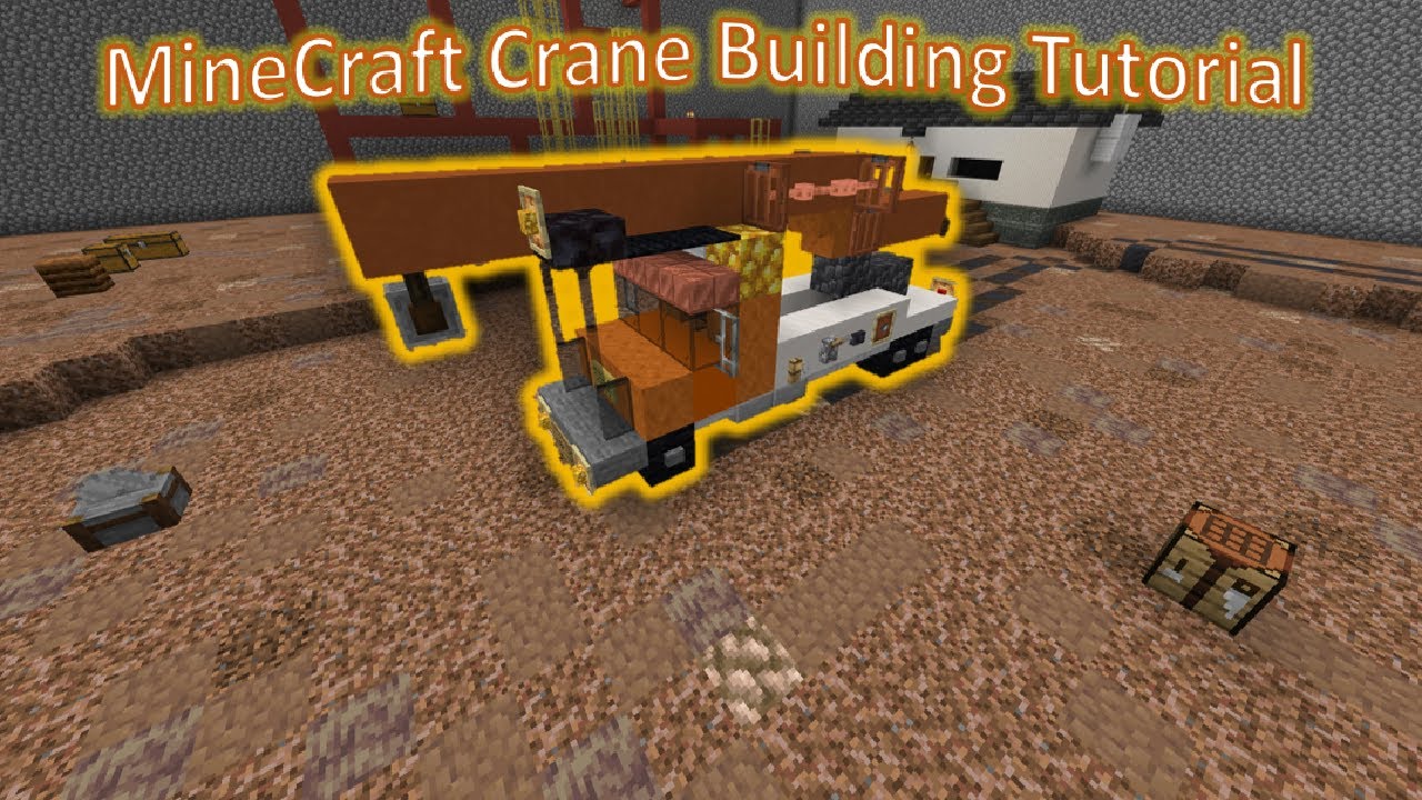 MineCraft Crane Building Tutorial - YouTube