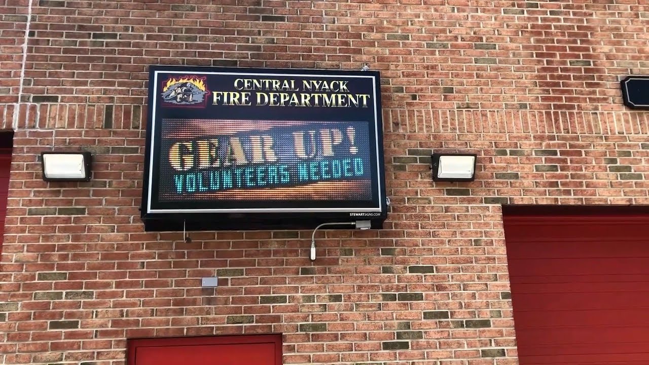 Municipal LED Sign for Central Nyack Fire Department - YouTube
