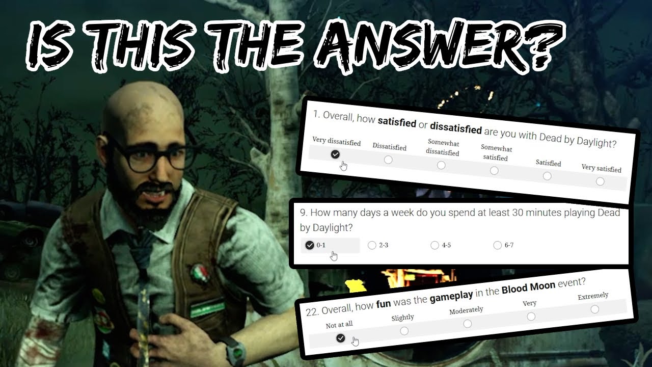 The survey to save DBD? - YouTube