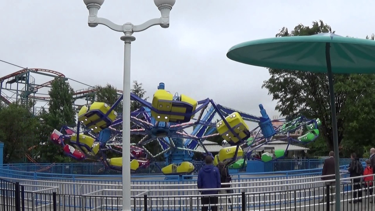 Dorney Park Kaleidoscope (HUSS: Troika) Off-Ride NEW for 2017 - YouTube