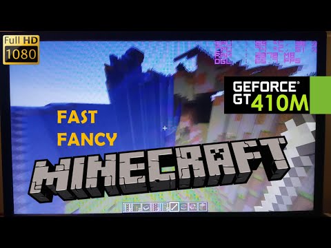 GeForce 410M | Minecraft [i3 2330M] 1080p FAST & FANCY graphics - YouTube