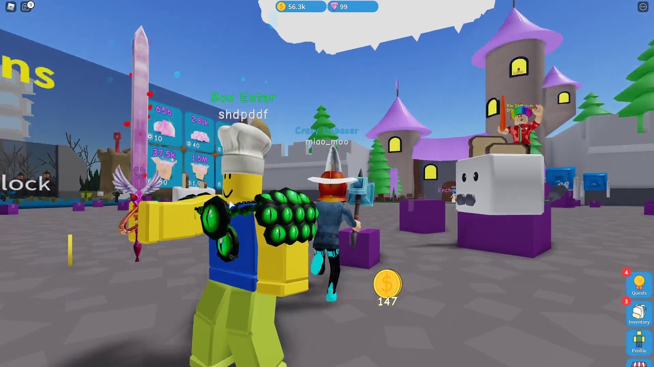 Roblox Unboxing Simulator Beginner Box Carver ep0 - YouTube