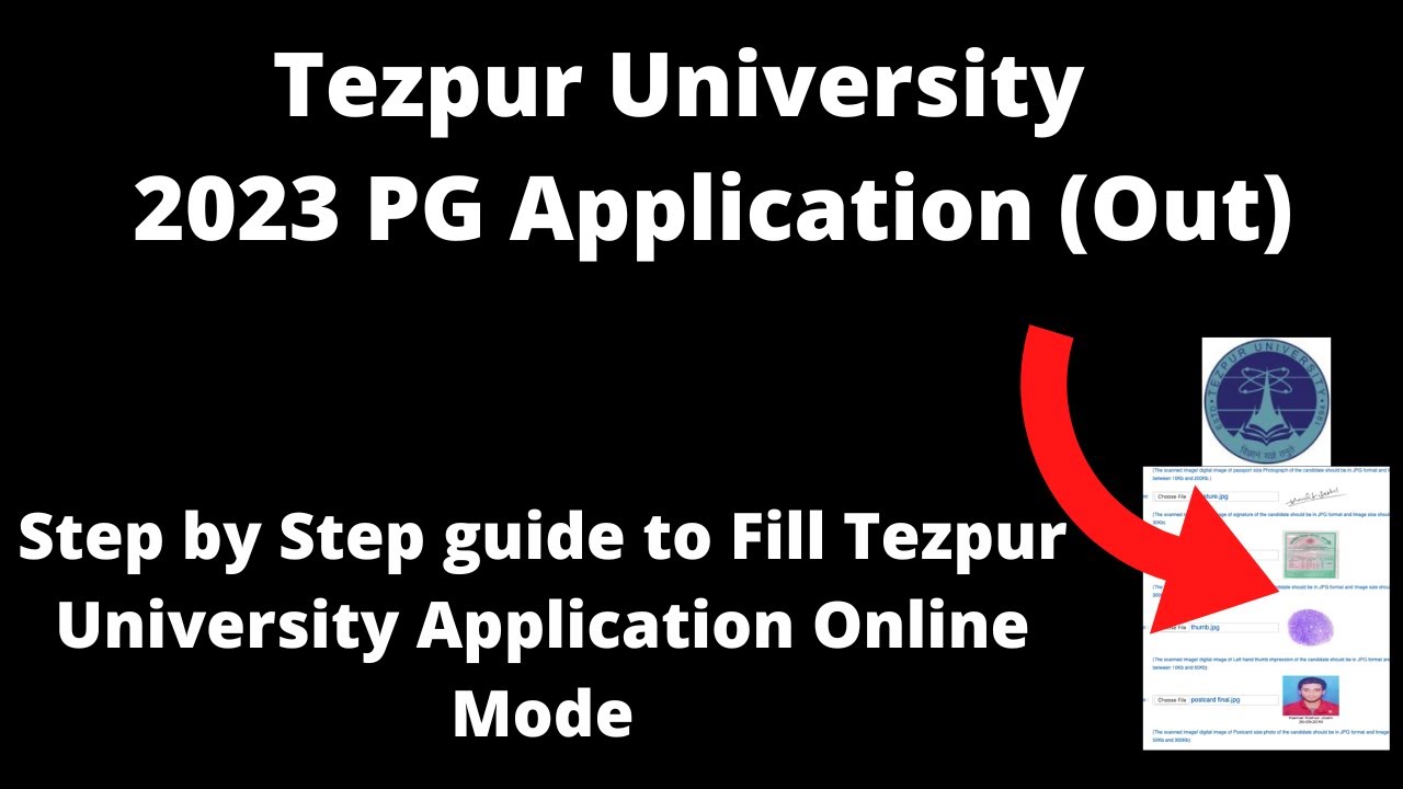 Tezpur University Admission 2023 CUET Application (Started)- How to ...