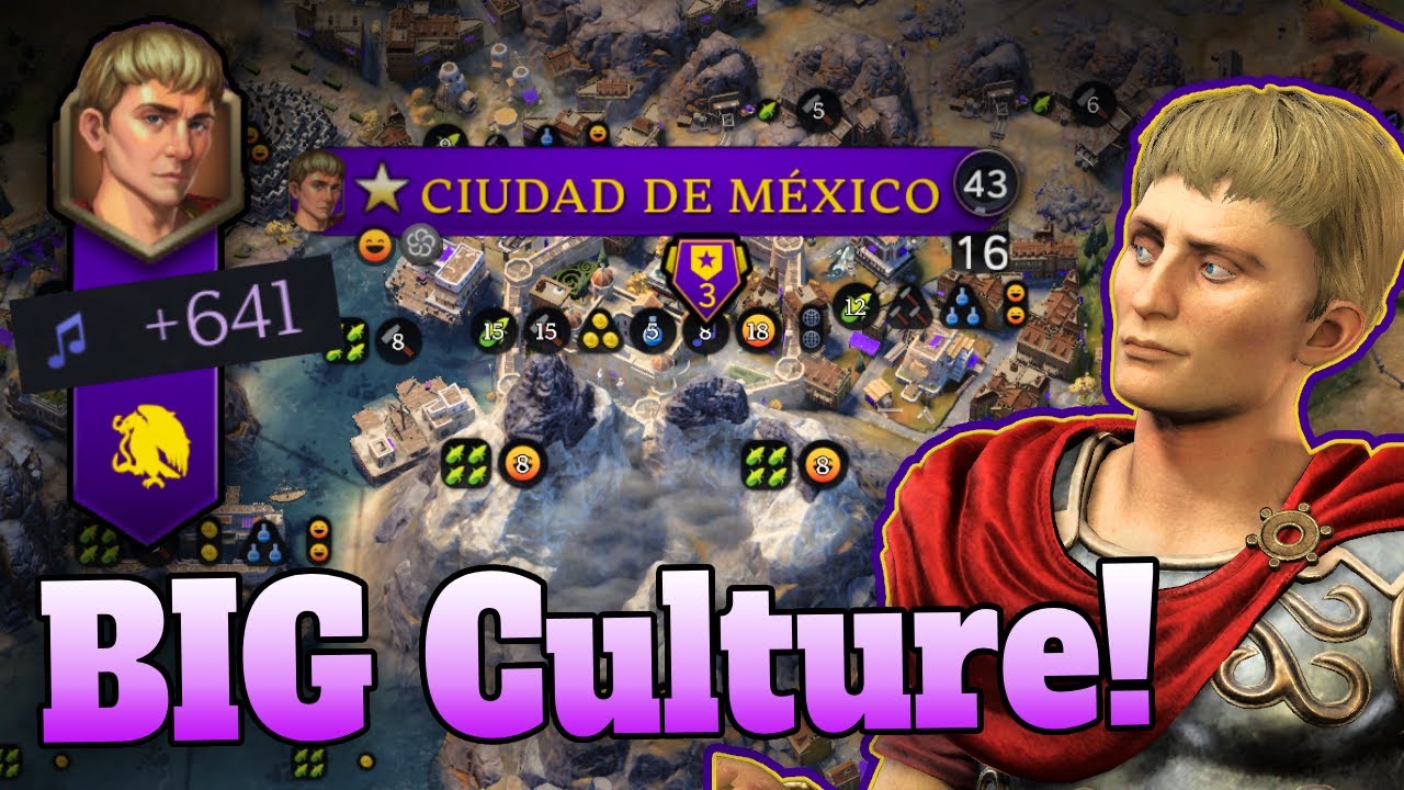 Rushing Culture Victory with BIG Culture Augustus in Civ 7 - YouTube