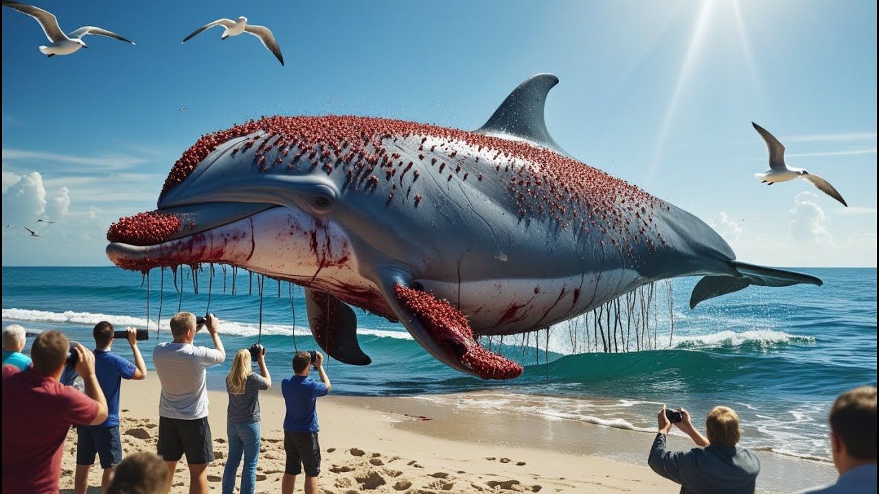 | Stranded Giant Saved from Deadly Infestation | Incredible Dolphin ...
