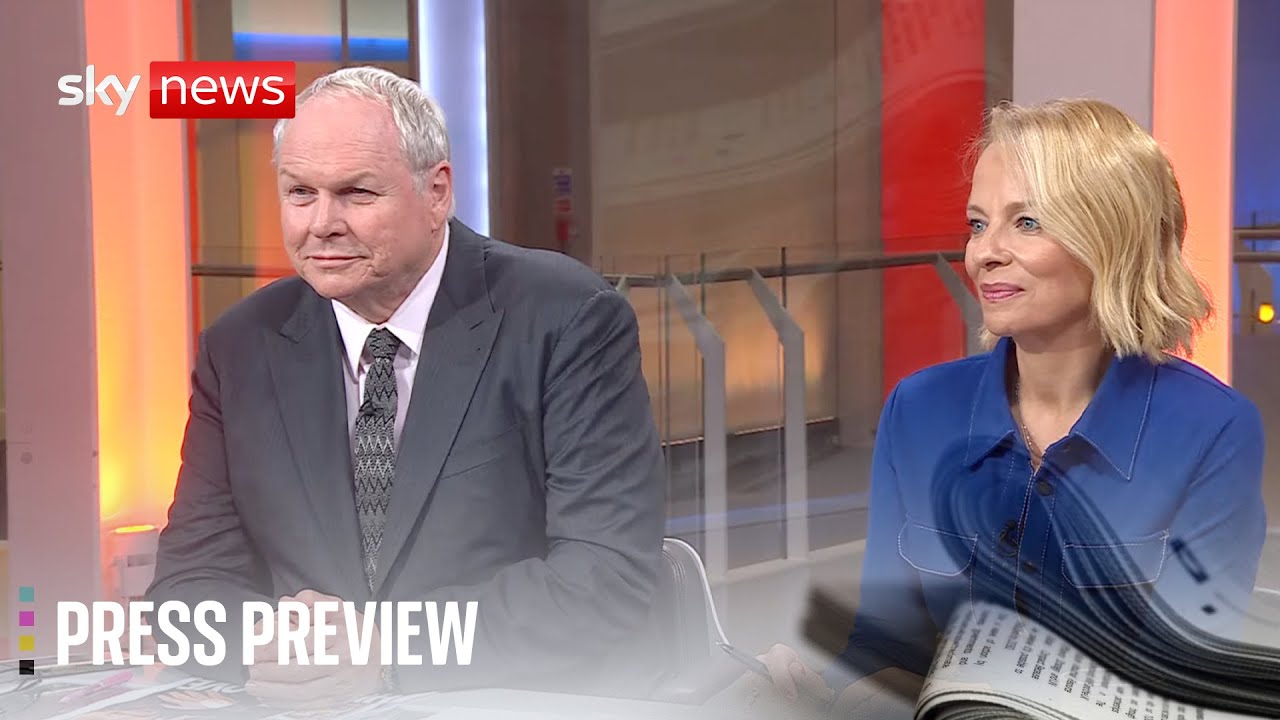Sky News Press Preview | Adam Boulton and Daisy McAndrew | Monday 13 ...