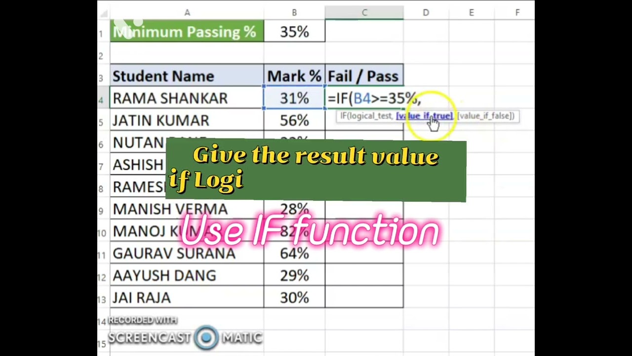 IF Function - YouTube