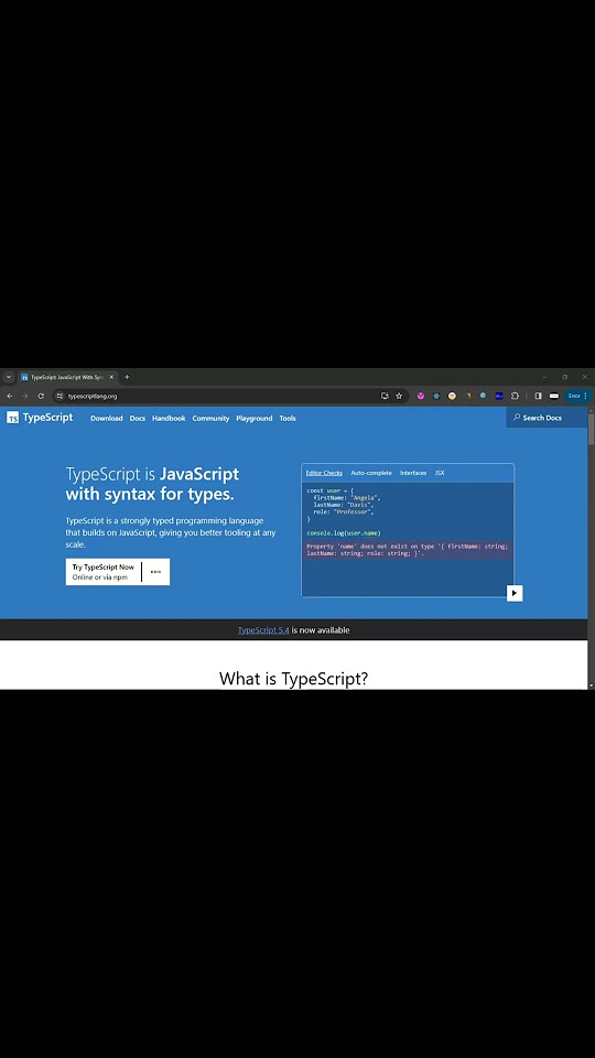 Part1 Typescript Introduction Programming Typescript Sinhala Viral Trending Coding