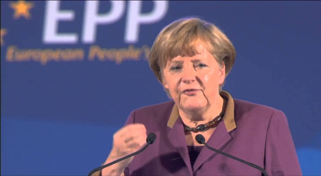 Chancellor Angela Merkel addresses the EPP Congress in Bucharest ...