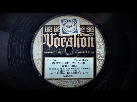 Sweetheart We Need Each Other (Tierney, McCarthy) - Played by Fred Rich ...