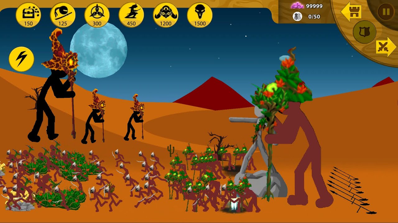 Stick War Legacy : Android Gameplay walkthrough| FIRE MAGIKILL VS LEAF ...