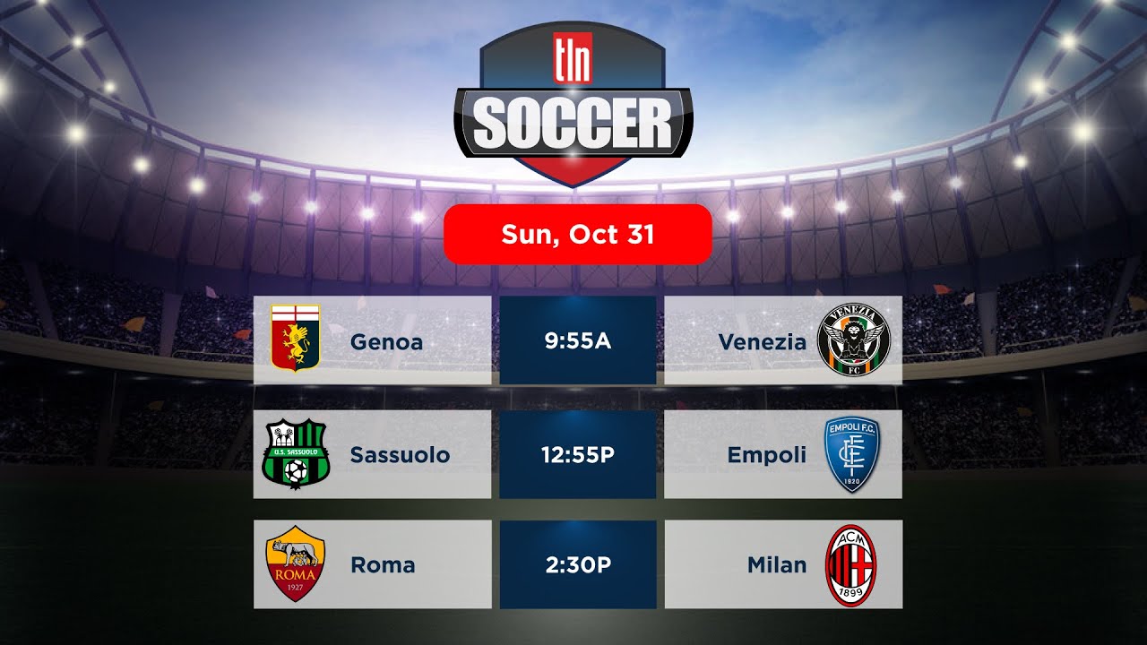 Serie A Italian League Soccer Week 11 - YouTube