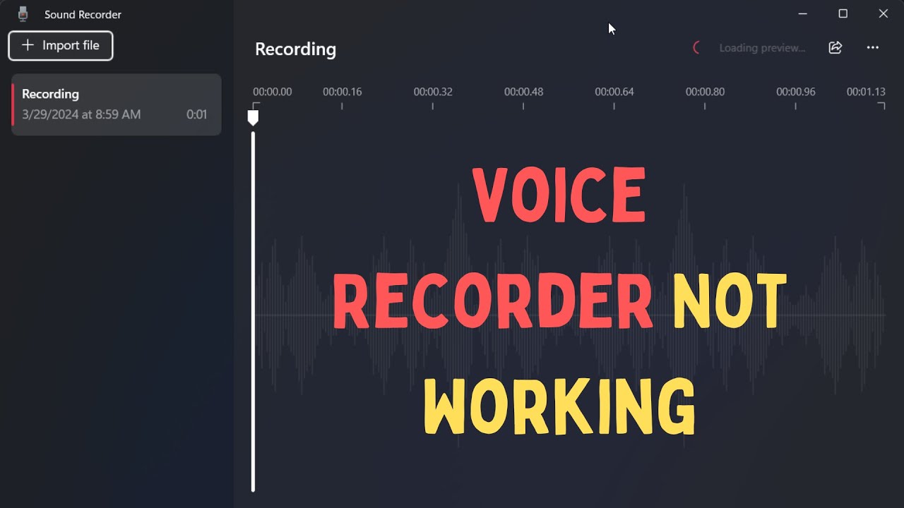 How to Fix Voice Recorder Not Working in Windows 11 - YouTube