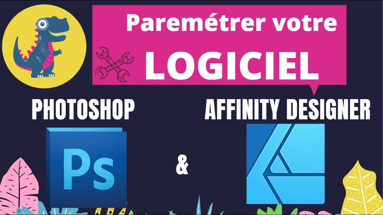 Paramétrer Photoshop et Affinity Designer pour la sublimation - YouTube