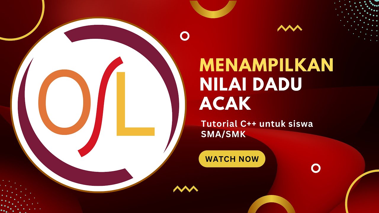 Belajar C++ - 34. Menampilkan nilai dadu acak. - YouTube