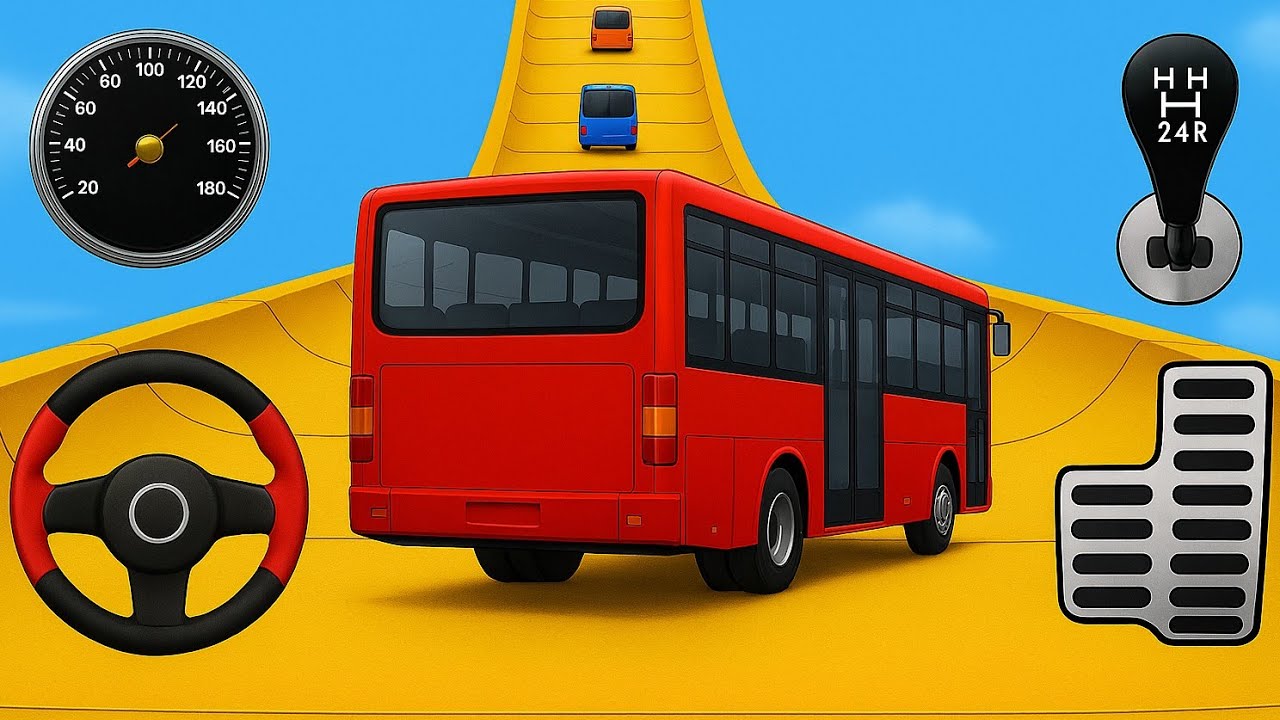 Mega Ramp Crazy Bus Racing Simulator - Bus Stunts Impossible Tracks ...