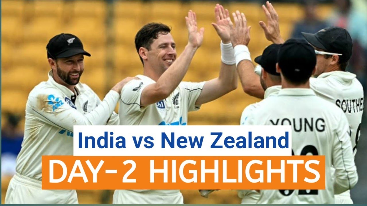 India vs New Zealand Test 2024 Day_2 Full Match Highlights l Ind vs Nz ...