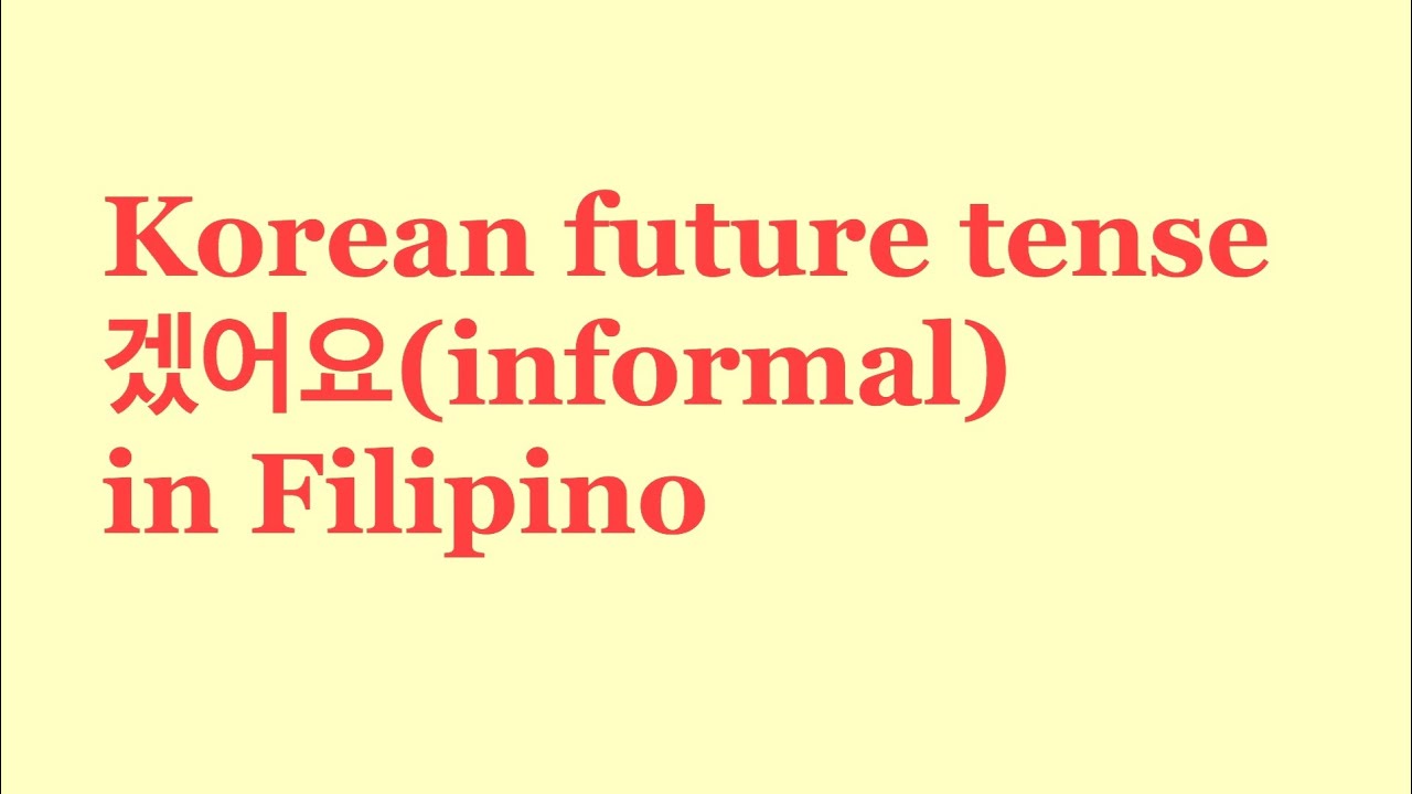 KOREAN GRAMMAR IN FILIPINO #23~jihae imnida - YouTube