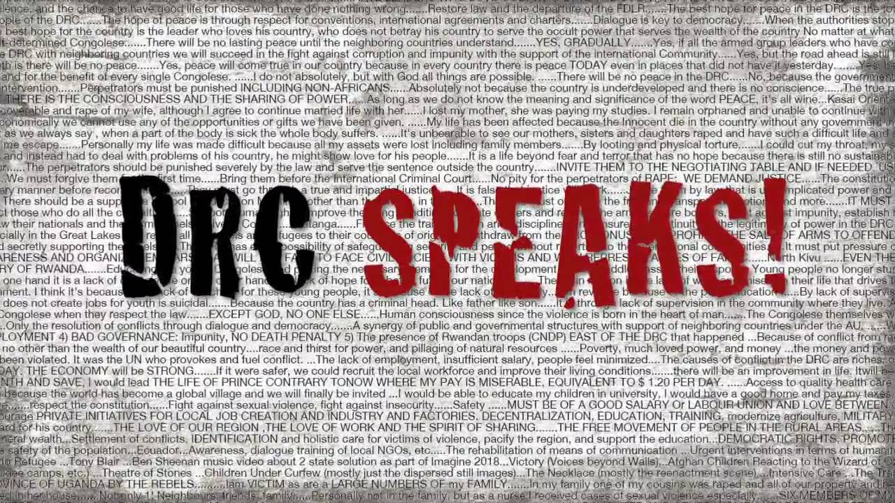 DRC SPEAKS! - YouTube