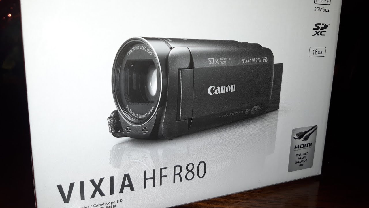Canon Vixia HF R80 Unboxing! - YouTube