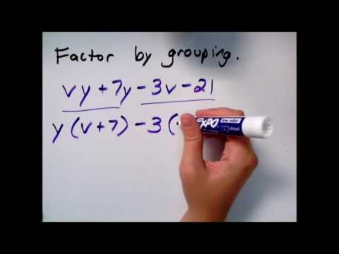 Factoring a multivariate polynomial by grouping, problem type 1 - YouTube