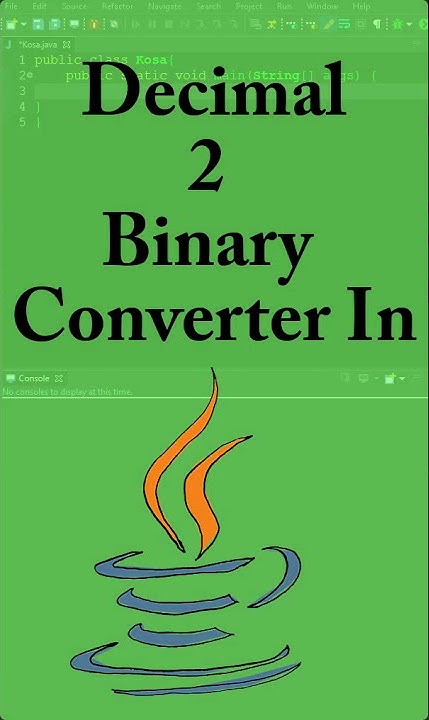 Making A Decimal To Binary Convert or In Java | CodeKage - YouTube