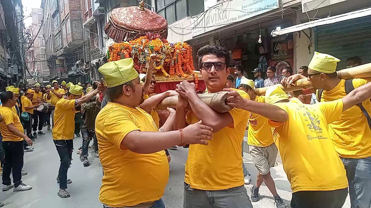 Carring Chariot _Lumadhi Badrakali Ajima# Pacharey Jatra 2078 BS - YouTube