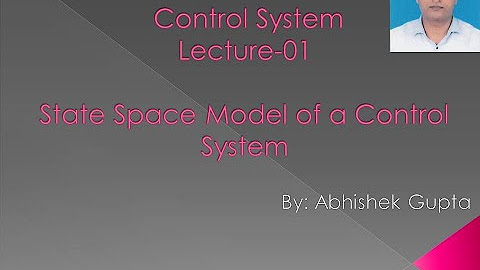 Control System: State Space Analysis - YouTube