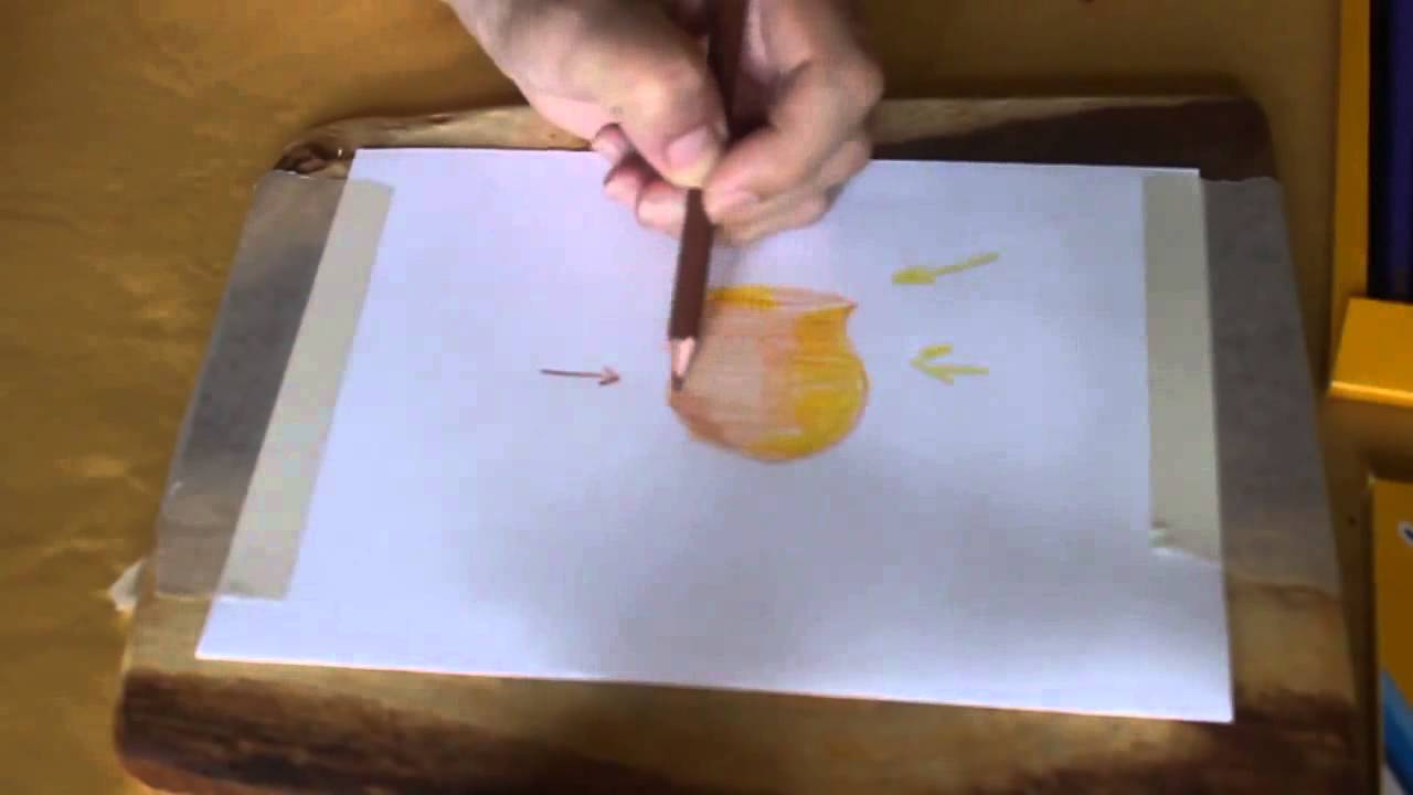 Cómo pintar con lápices acuarelables - How to paint with watercolor ...