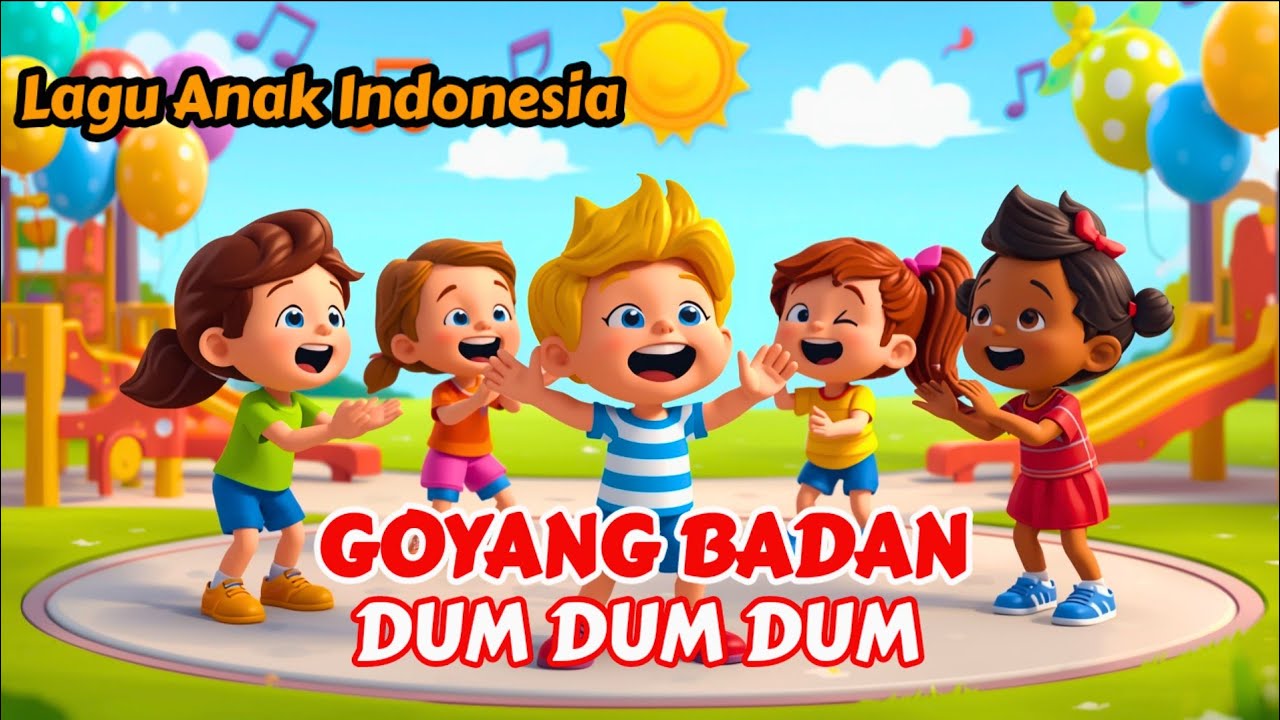 Goyang Badan Dum Dum Dum| Lagu Anak Menari & Bernyanyi | Lompat, Tepuk ...
