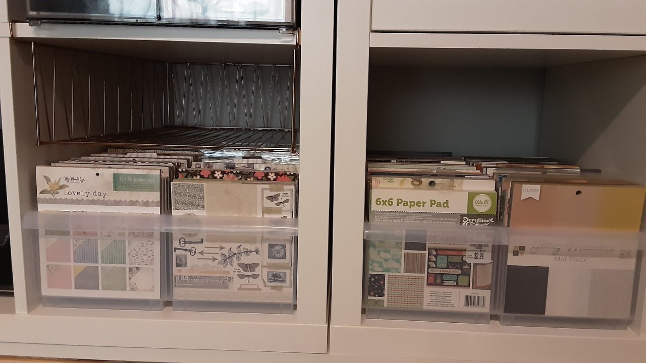 6x6 paper storage - YouTube