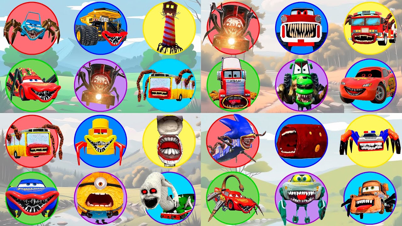 Special Wheel of Monster !! All Blue, Red, Yellow and Monster Eater ...