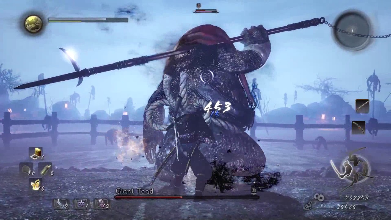 Nioh - Super Giant Toad Secret Boss Fight [1080P 60FPS] PS4 PRO - YouTube
