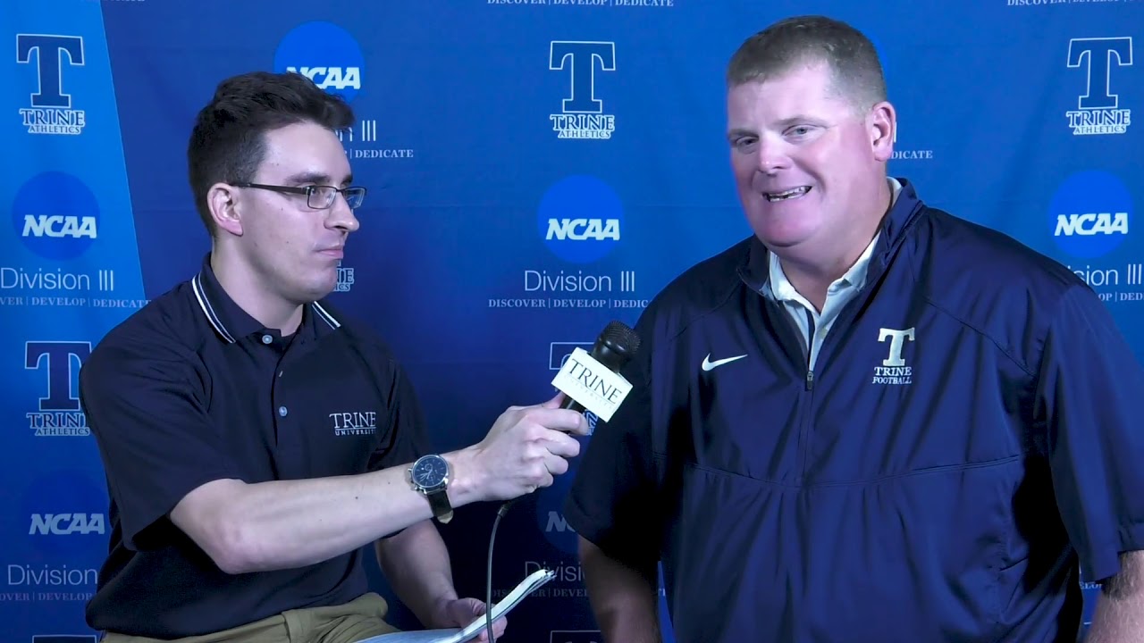 Trine University Football vs. Bluffton University Pregame Interview 9-6 ...